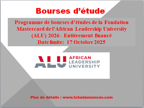 Appel à candidatures pour les bourses d’études de la Fondation ...
