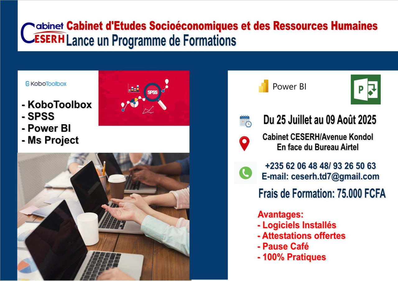 Avis de recrutement, offres d’emplois, appels d’offres, bourses d’études, stages, formation ...