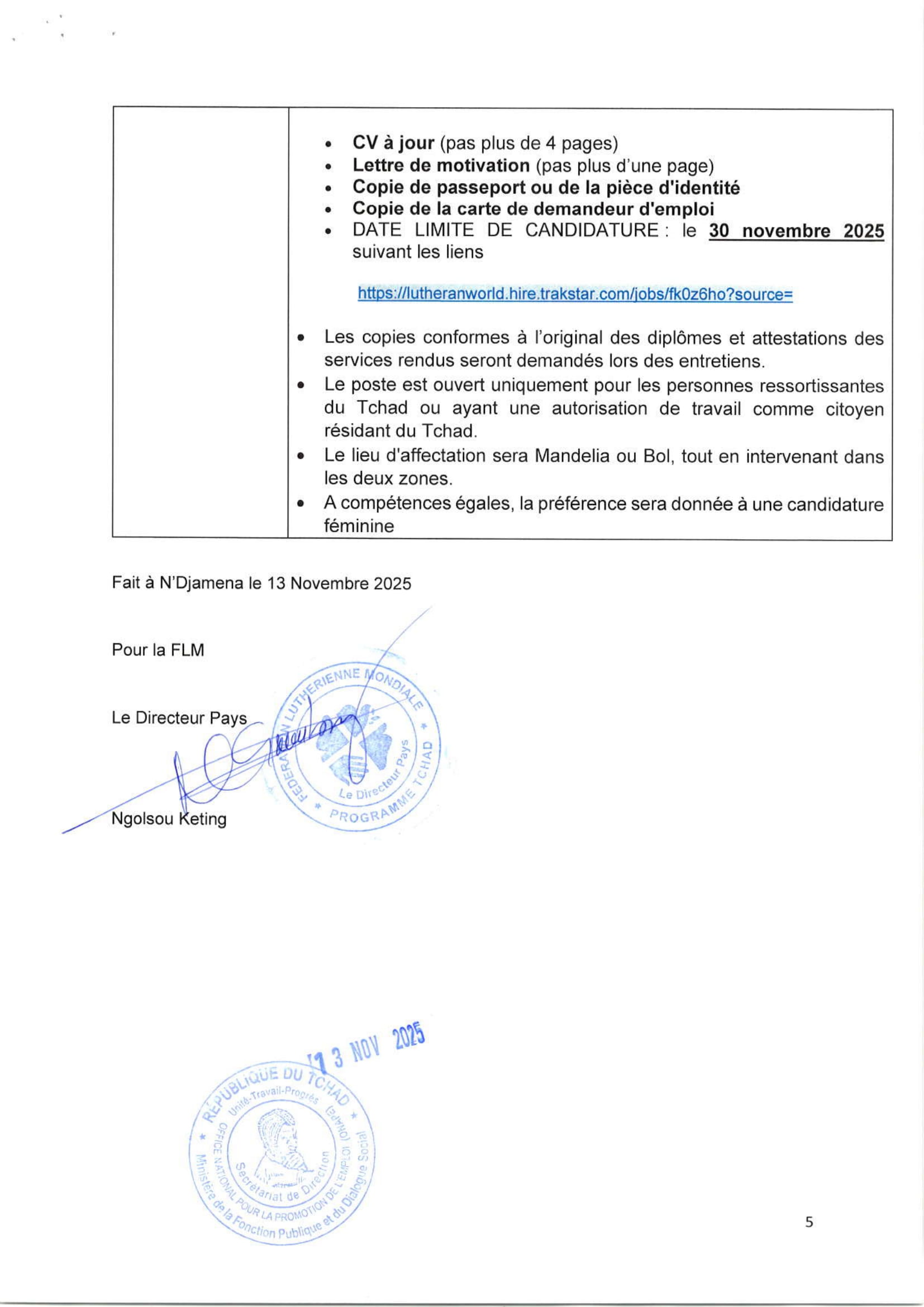 FLM recrute un ingénieur de suivi et contrôle des travaux de ...